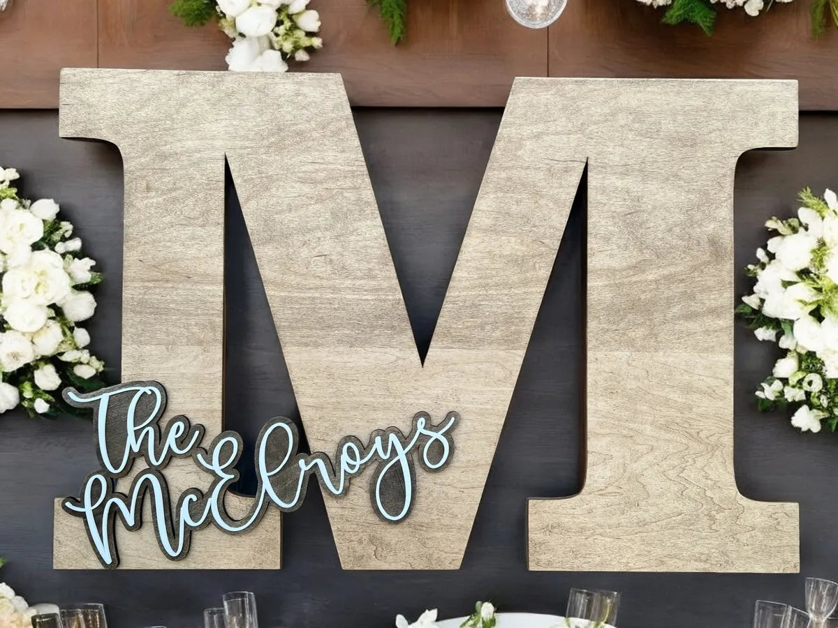 Custom Letter Wedding Signs – Kobi's Creations Co